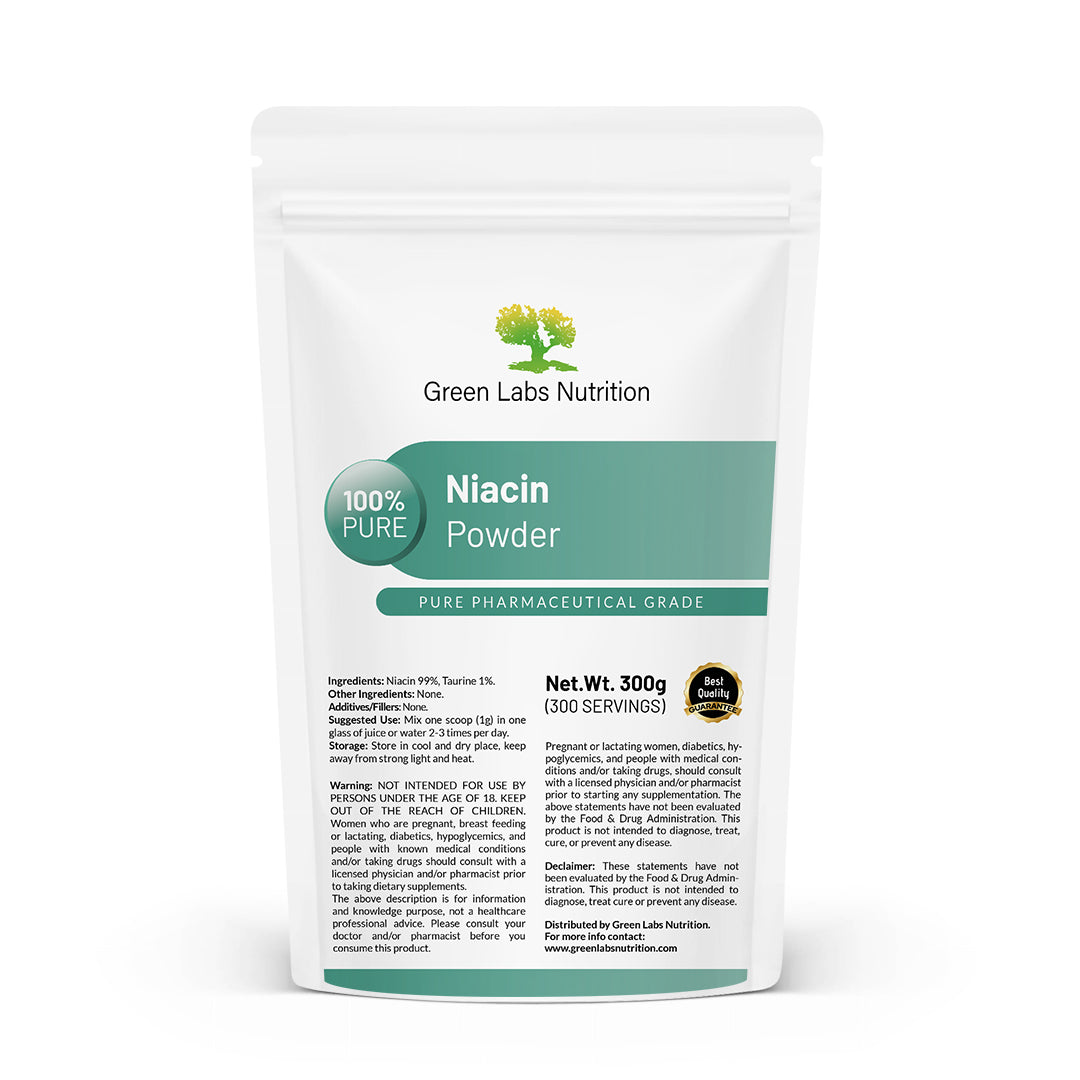 NIACIN Nicotinic Acid Powder – Green Labs Nutrition